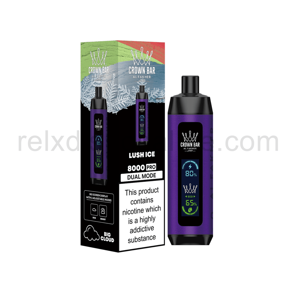AL FAKHER CROWN BAR SHISHA-LUSH ICE Shisha – Relx Disposable