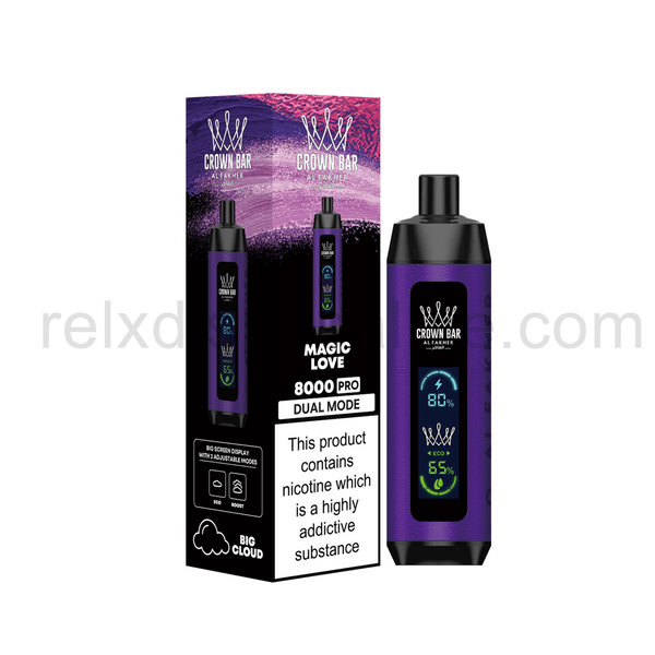 AL FAKHER CROWN BAR SHISHA-MAGIC LOVE Shisha – Relx Disposable