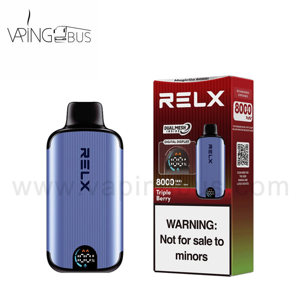 RELX MagicGo 8000i Disposable Vape 8000 Puffs-Triple Berry – Relx ...
